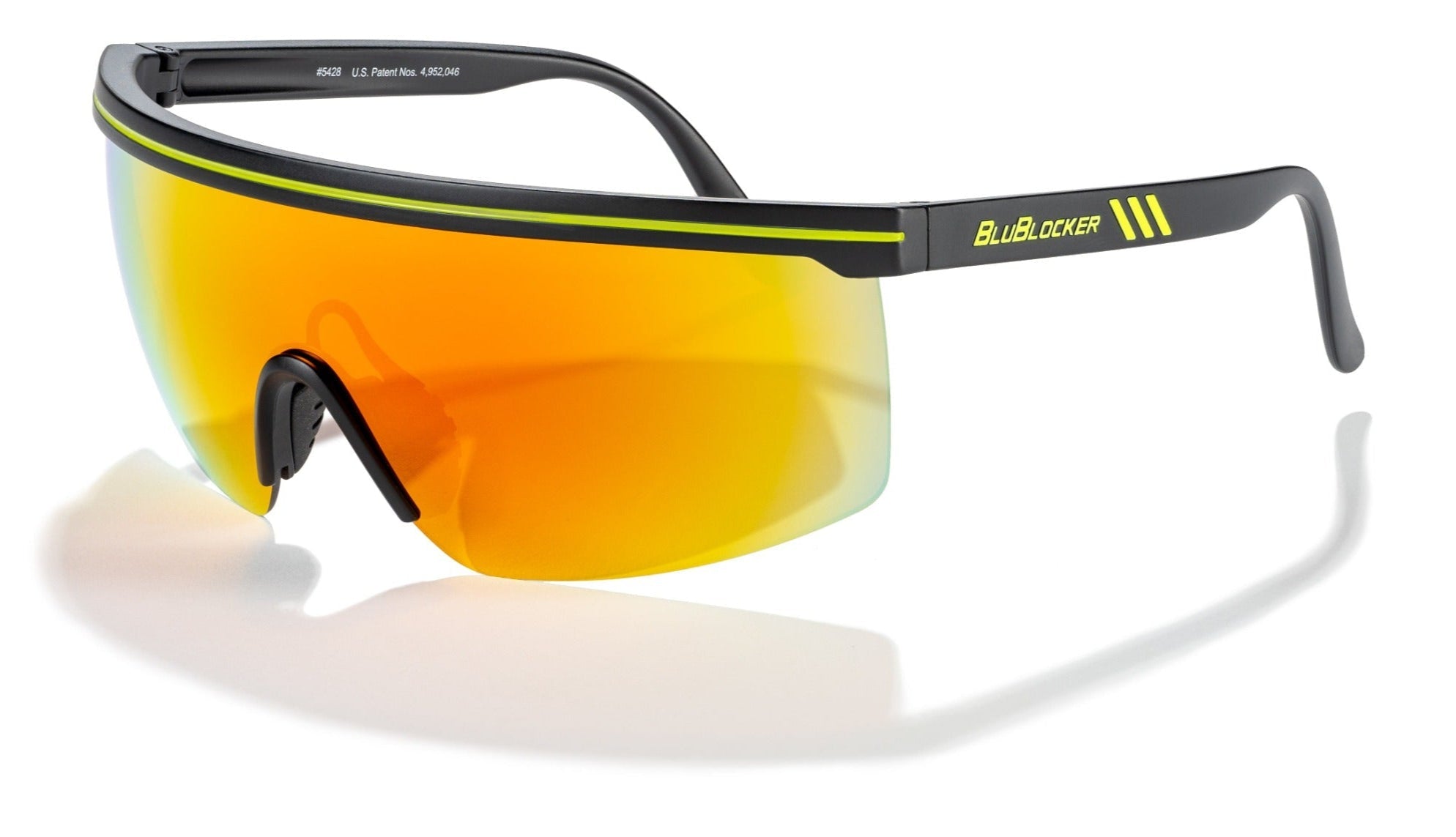 Bullet SunMask 1989 in Black / Neon Yellow – BluBlocker